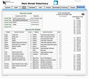 Screenshots | Mac OS X™ Veterinary Practice Manager